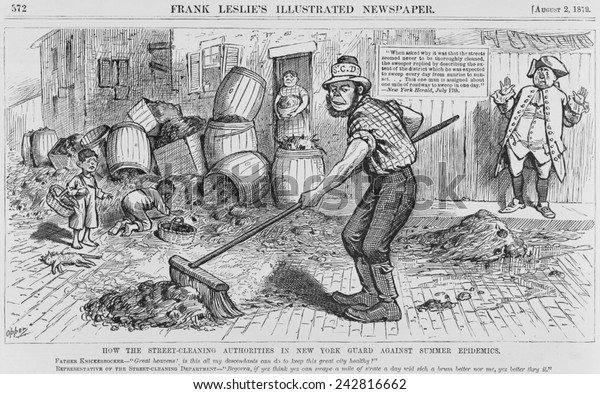 Political Cartoon Protesting Ineffective Methods New Stock Illustration ...