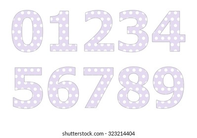 Polka Dot Pattern On Number 스톡 일러스트 323214362 | Shutterstock