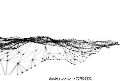Polygon Lines Structure Grid Abstract Background Stock Illustration ...