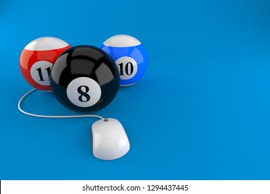 Pool Balls Computer Mouse Isolated On Stock Illustration 1294437445 ...