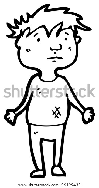 Poor Boy Cartoon Stock Illustration 96199433 | Shutterstock
