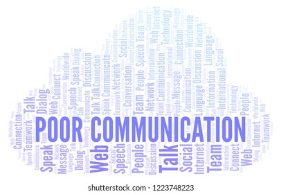 Poor Communication Word Cloud Stock Illustration 1223748223 | Shutterstock