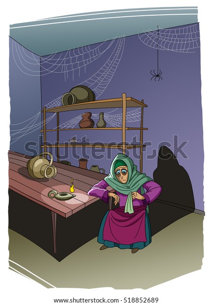 Poor Widow Stock Illustration 518852689 | Shutterstock