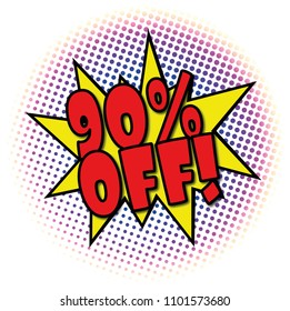 Pop Comic Explosion Dots On White Stock Illustration 1102392407