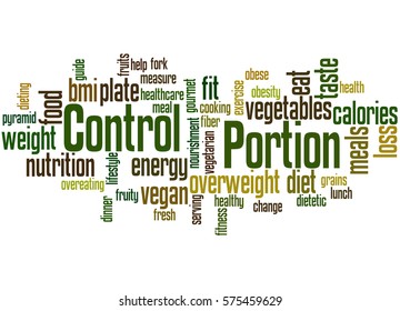 Portion Control Word Cloud Concept On 스톡 일러스트 575459629 | Shutterstock