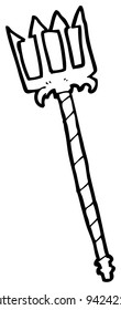 Poseidon Trident Cartoon Raster Version Stock Illustration 94242166 ...