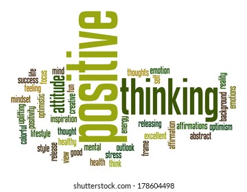 Positive Thinking Word Cloud 스톡 일러스트 178604498 | Shutterstock