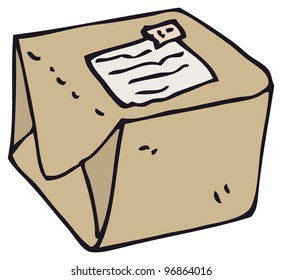 Quirky Drawing Parcel Stock Vector (Royalty Free) 51371221