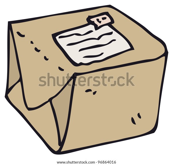 Post Package Cartoon Stock Illustration 96864016