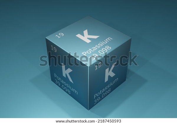 Potassium 3d Rendering Symbols Elements Periodic Stock Illustration ...