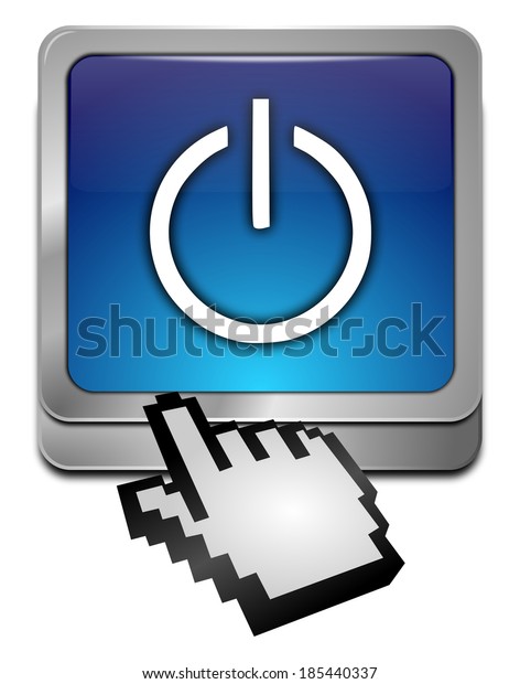 Power Button Cursor Stock Illustration 185440337 | Shutterstock