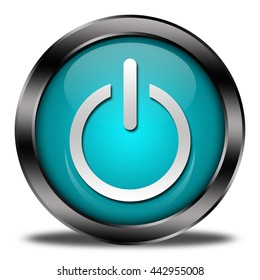 Power Button Isolated Stock Illustration 442955008 | Shutterstock