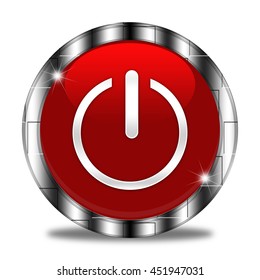 Power Button Isolated Stock Illustration 451947031 | Shutterstock