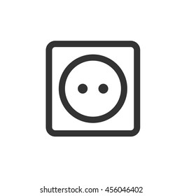 Power Socket Symbol Sign Line Icon Stock Vector (Royalty Free) 1850367055