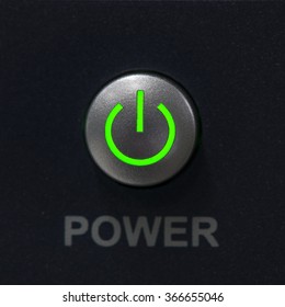 Power Switch Push Button Green Light Stock Illustration 366655046 ...