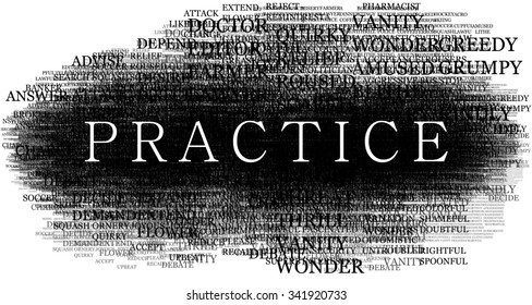 Practice Word Stock Illustration 341920733 | Shutterstock