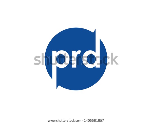 Prd Original Monogram Logo Design : illustration de stock 1405581857 ...