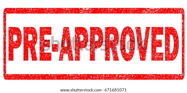 Preapproved Stamp On White Background Preapproved Stock Illustration ...