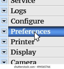 Processes My Own Design Program Menu 스톡 일러스트 494565619 | Shutterstock