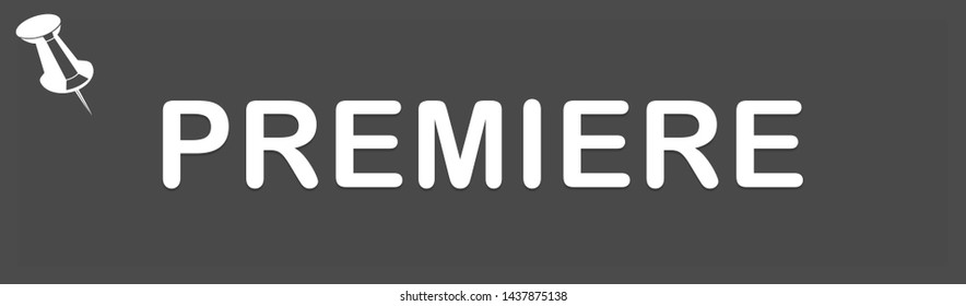 Premiere Web Sticker Simple Button Stock Illustration 1437875138 ...