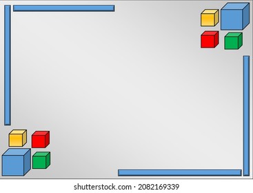 Presentation Background Cube Design Corner Stock Illustration ...