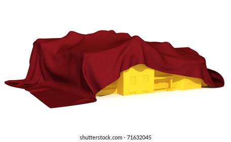 150 Building covered with red cloth Stock Illustrations, Images ...
