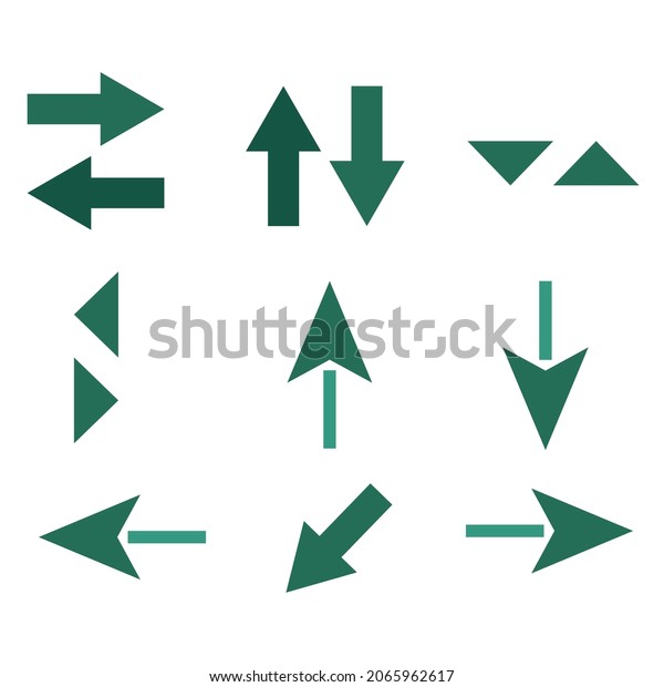 Press Left Right Front Back Symbol Stock Illustration 2065962617 ...