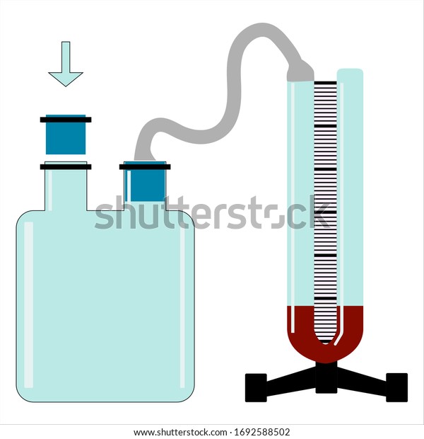 Pressure Gauge Physics Technology Force Pressure 库存插图 1692588502 ...