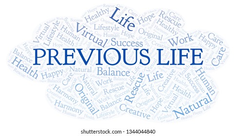 Previous Life Word Cloud Stock Illustration 1344044840 | Shutterstock