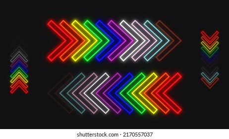Pride Flag Colored Loop Arrow Storke Stock Illustration 2170557037 ...
