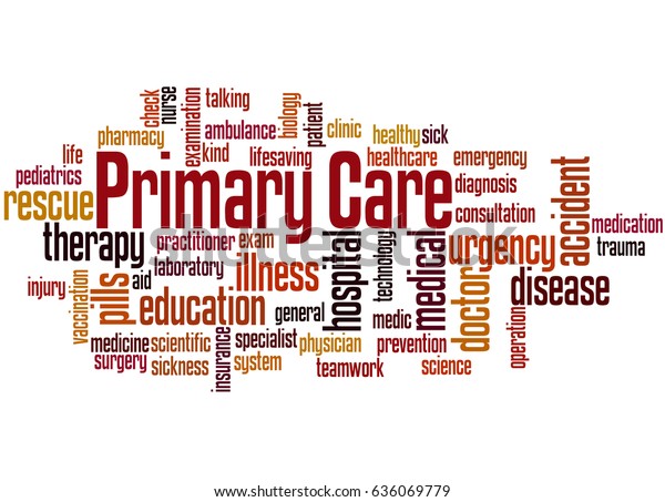 Primary Care Word Cloud Concept On Stock Illustration 636069779 ...
