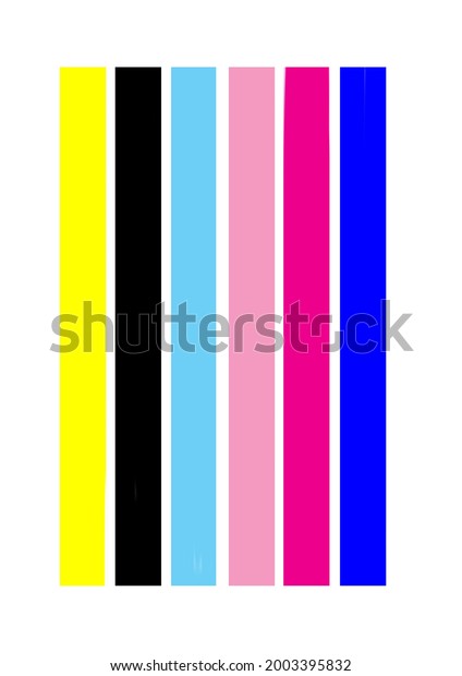 Primary Colors Printer Test Perfect Print Stock Illustration 2003395832 ...