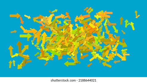 Primitive Arrow Objects Background Color Sea Stock Illustration ...