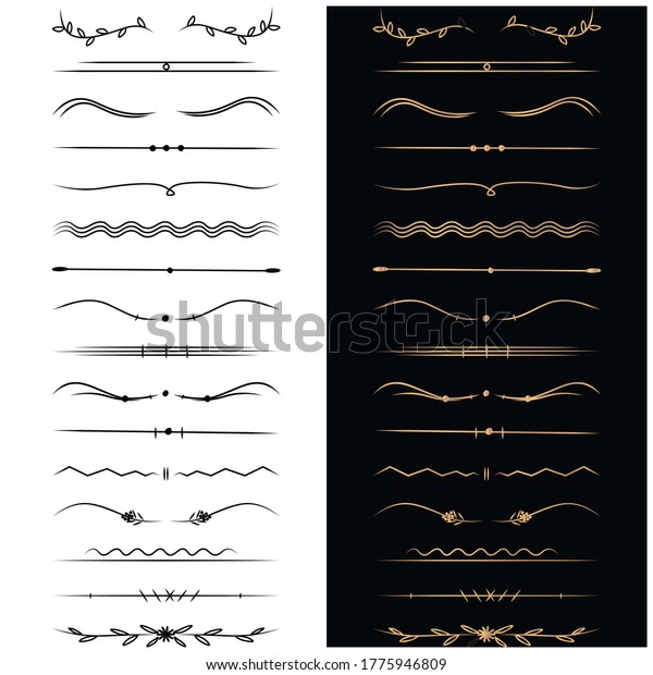 Printable Editable Floral Borders Stock Illustration 1775946809 ...