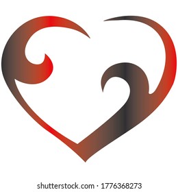 Printable Editable Heart Shape Stock Illustration 1776368273 | Shutterstock