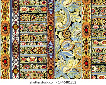 Printable High Resolution Border Design Floral 스톡 일러스트 1446481232 ...