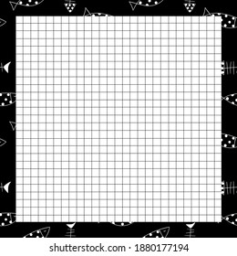 Printable Notepad Sticky Note Graph Digital Stock Illustration ...