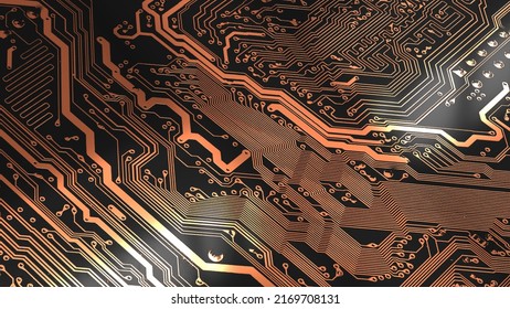 Printed Circuit Board Background Circuit Design Stock Illustration ...