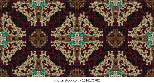 Printed Old Texture Retro Macrame On Stock Illustration 1516176782 ...