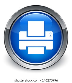 Printer Icon Glossy Blue Button Stock Illustration 146270996 | Shutterstock