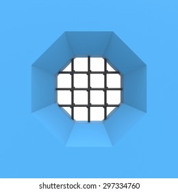 Prison Cell Window Grill Stock Illustration 297725978