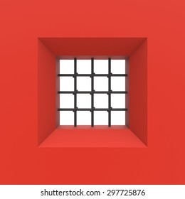 Prison Cell Window Grill Stock Illustration 298221446