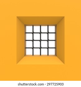 Prison Cell Window Grill Stock Illustration 298221479