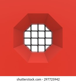 Prison Cell Window Grill Stock Illustration 297725978