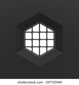 Prison Cell Window Grill Stock Illustration 298221488