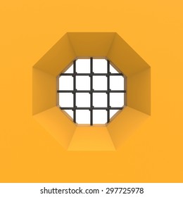 Prison Cell Window Grill Stock Illustration 297725978
