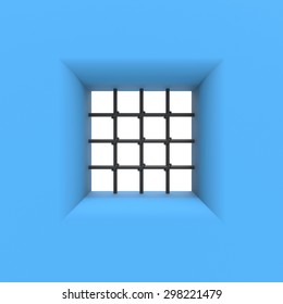 Prison Cell Window Grill Stock Illustration 298221479