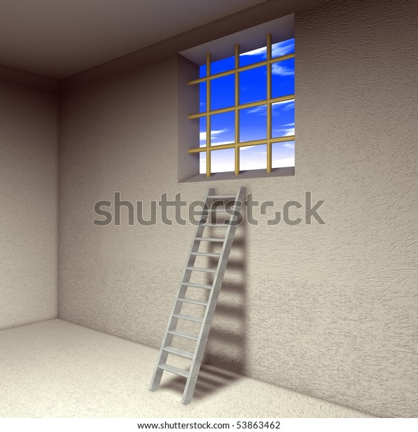 Prison Sky Stock Illustration 53863462