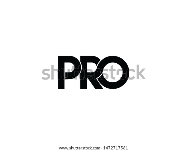 Pro Original Monogram Logo Design Stock Illustration 1472717561