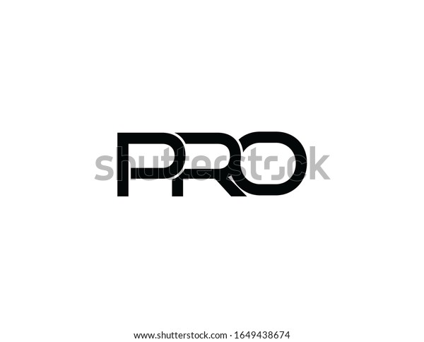 Pro Original Monogram Logo Design Stock Illustration 1649438674 ...